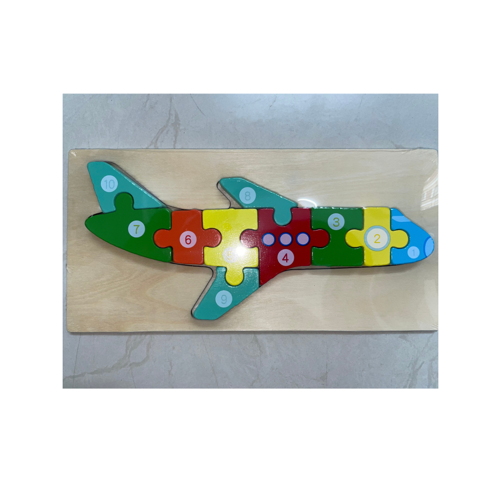 Wooden Aeroplane Puzzles Montessori - খেলবই